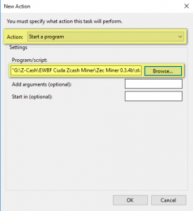How to auto start miner on Windows startup? Nicehash, ETH GPU miner
