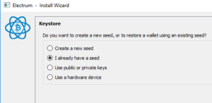 Restore electrum wallet from seed - What to do if you lose seed?