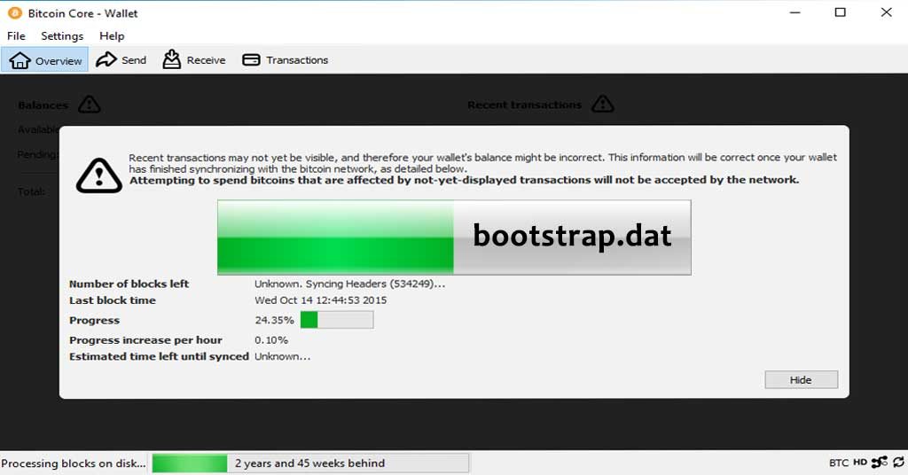 How to create Bootstrap file to speed up wallet initial synchronization