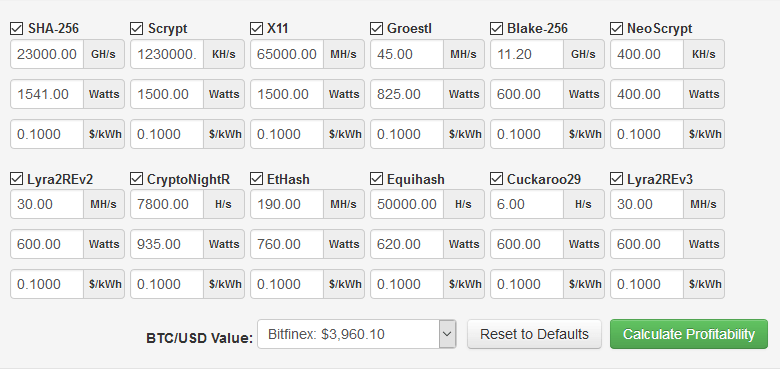 Whattomine Alternatives Mining Calculators To Find Out What To Mine