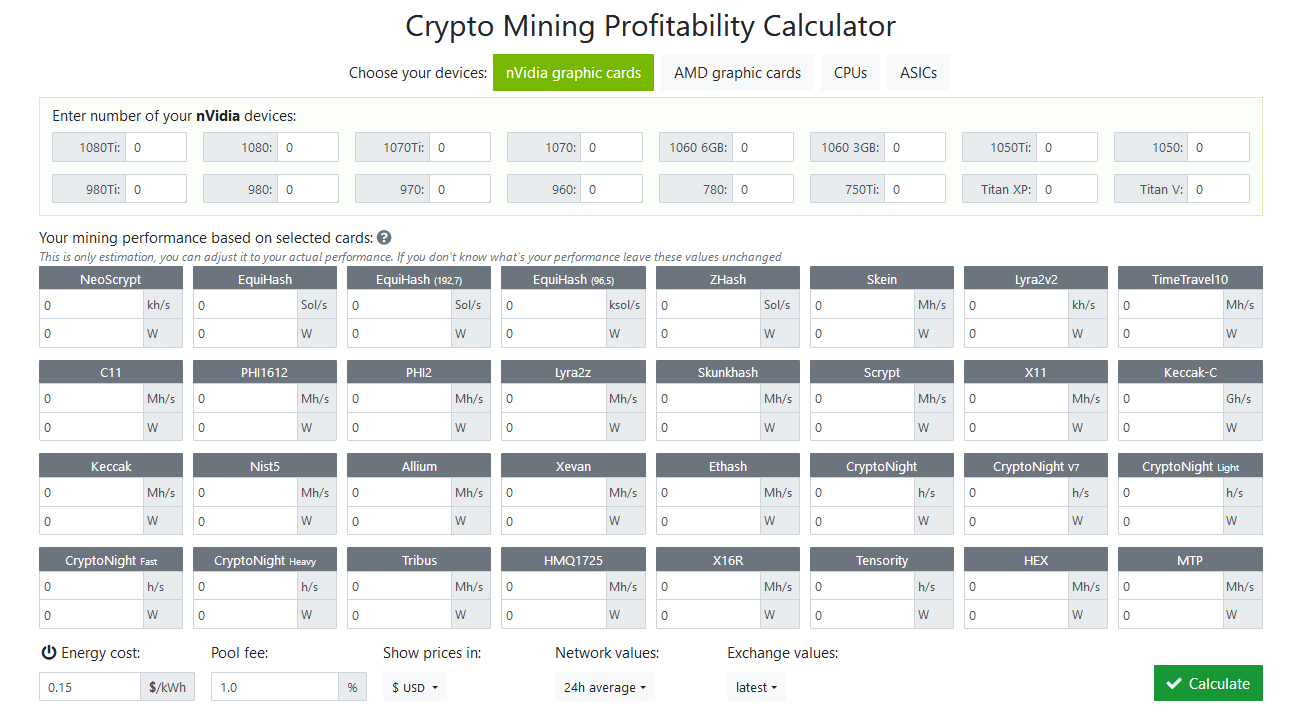 Whattomine Alternatives Mining Calculators To Find Out What To Mine
