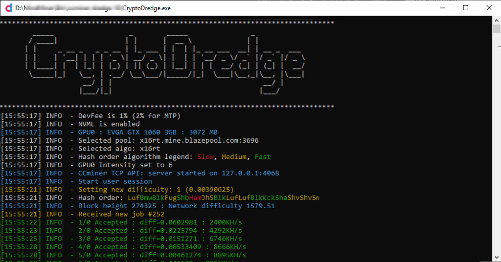 CryptoDredge 0.18.0 - New algorithm (Argon2d) and minor improvements