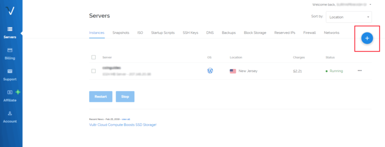 Vultr Masternode Server Setup Account Creation And Server Deployment