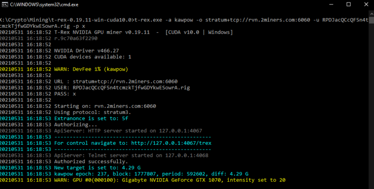 Ravencoin (RVN) Mining - How to mine KAWPOW algorithm with GPU