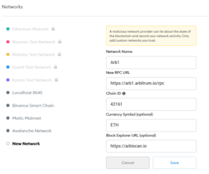 How to add Arbitrum to Metamask wallet & bridge ETH from L1 to L2