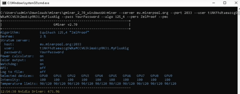 How to mine Flux (ZelHash Algorithm)? Mining Flux with NVIDIA & AMD