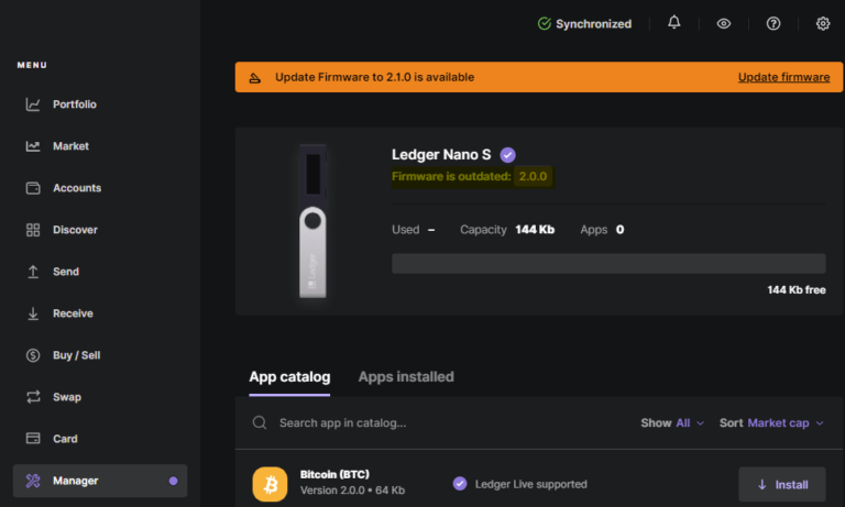 How to update Ledger Nano S, Nano X firmware - Upgrade Ledger device