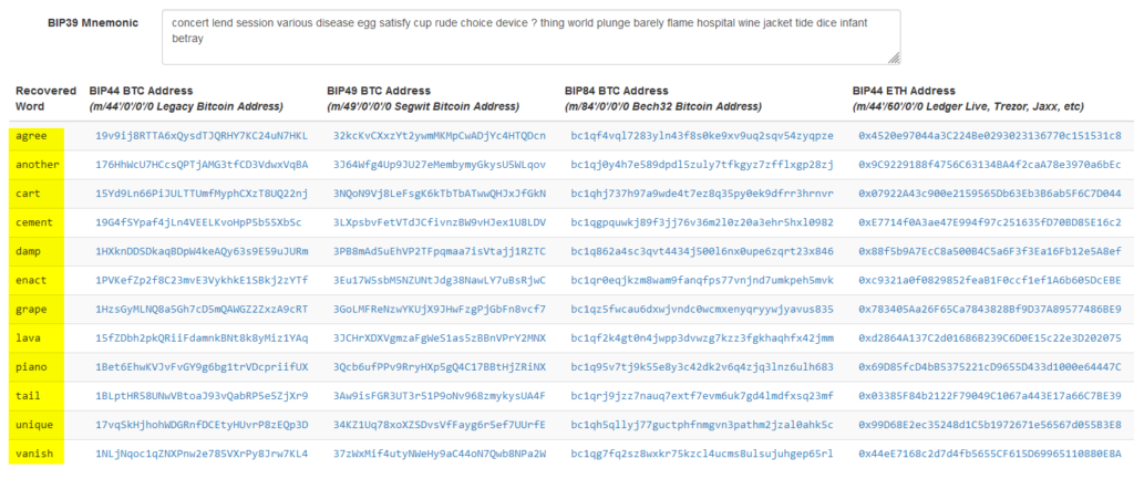 Lost mnemonic seed - What to do if you lose your recovery phrase?