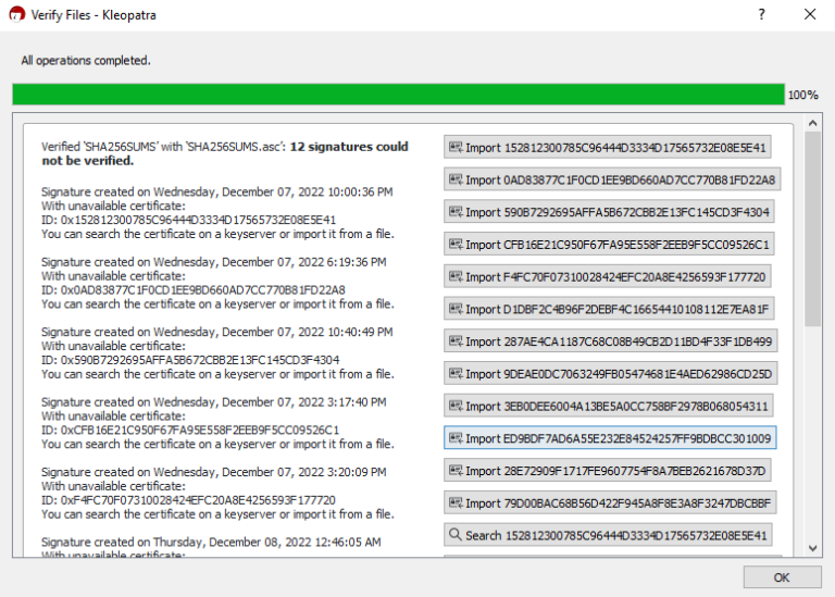 How to verify Bitcoin core - Validate checksum & release signatures