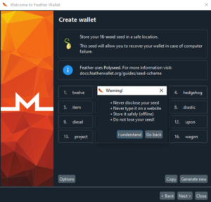 Light Monero XMR wallet - Feather Wallet beginners guide
