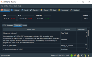 Light Monero XMR wallet - Feather Wallet beginners guide