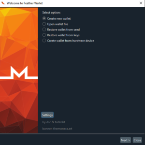 Light Monero XMR wallet - Feather Wallet beginners guide